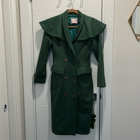 London Projects | Jackets & Coats | Project London Green Coat With ...